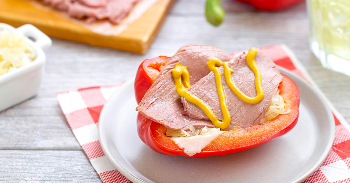 Reuben Bell Pepper Sandwich & More Lower-Carb Bell Pepper Recipes ...