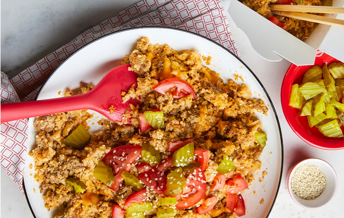 Cheeseburger Fried Rice with Cauliflower + More Healthy Comfort-Food ...