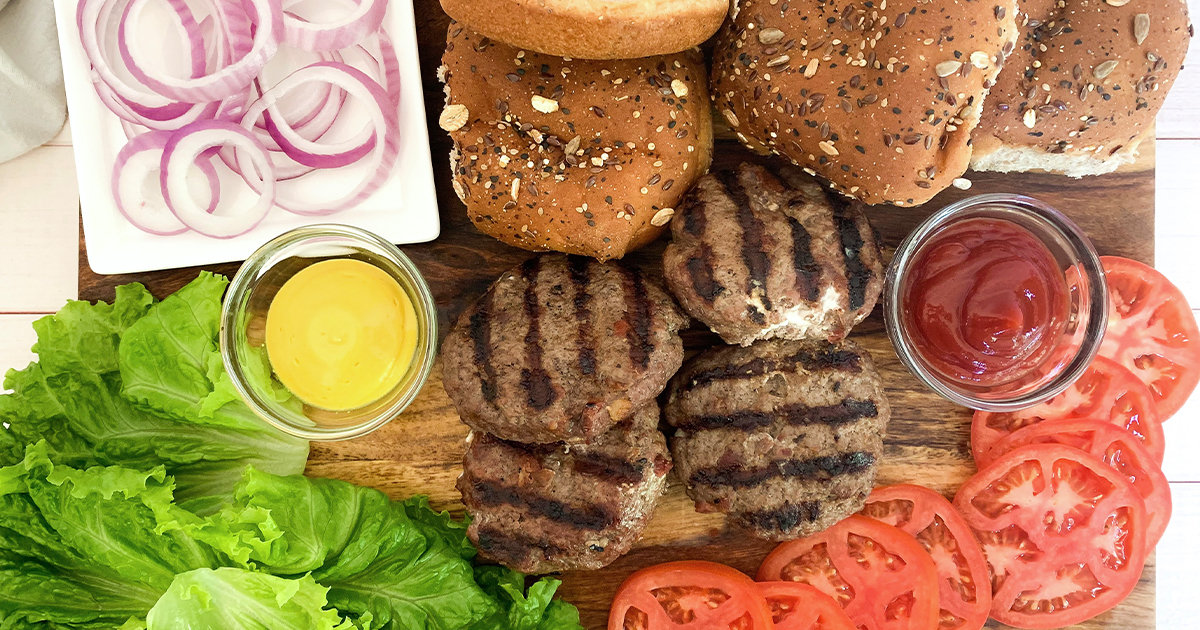 Stuffed Burger Patties with Bacon & Cheese + More Healthy Burger ...