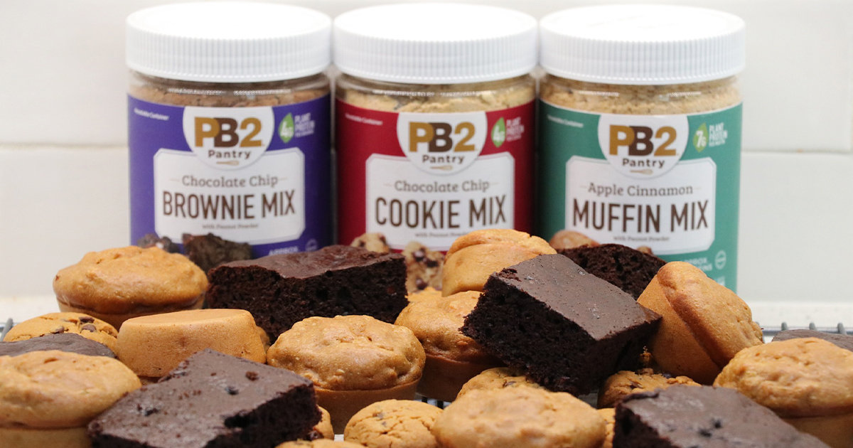 PB2 Pantry Baking Mixes: Plant-Based Brownies, Cookies, and Muffins ...