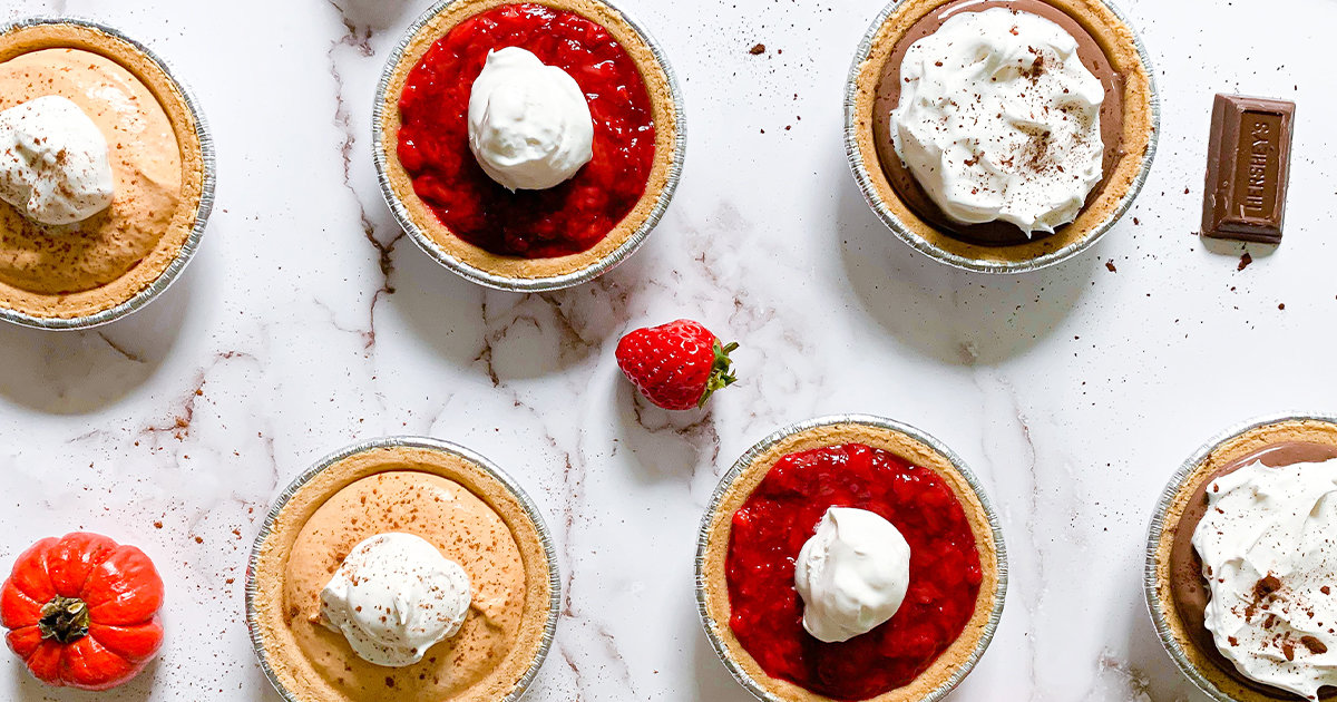 No-Bake Mini Pies Holiday Dessert Recipe Hack | Hungry Girl