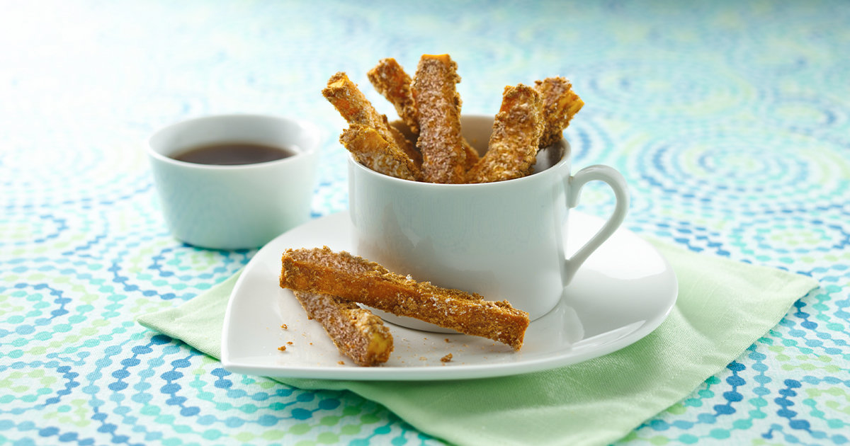 Air-Fryer Cinnamon Butternut Squash Fries Recipe | Hungry Girl