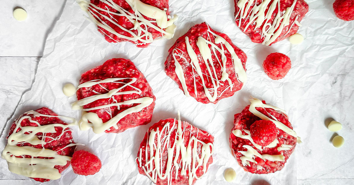 Healthy Frozen Raspberry-Chia Clusters Recipe | Hungry Girl