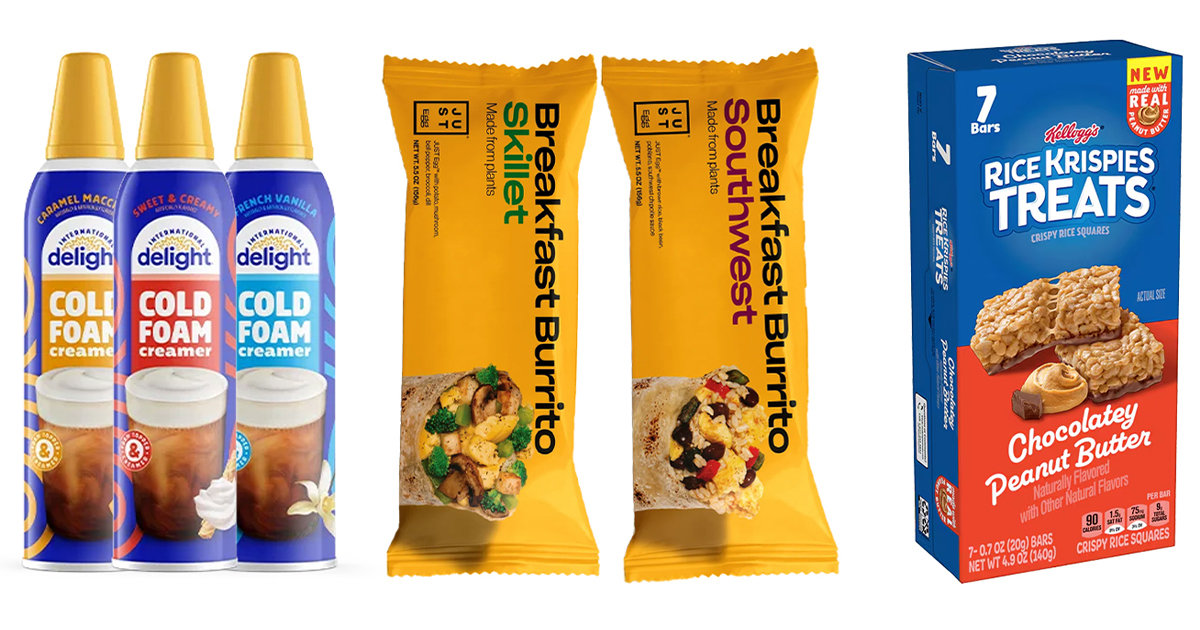 Cold Foam Coffee Creamer, Plant-Based Frozen Breakfast Burritos, Rice ...