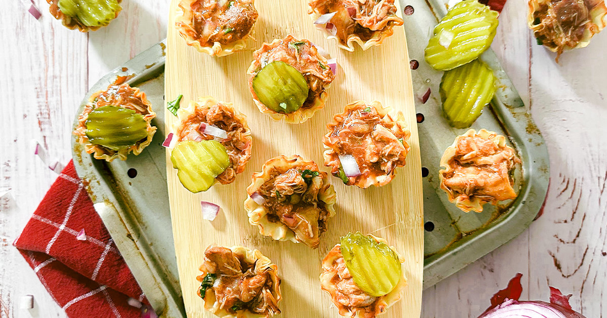 BBQ Chicken Mini Phyllo Shell Bites Recipe | Hungry Girl
