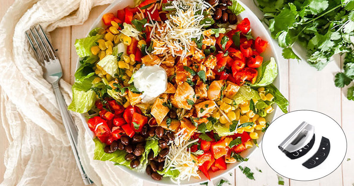 Best Healthy Salad Recipes + Vegetable Chopper Kitchen Tool | Hungry Girl