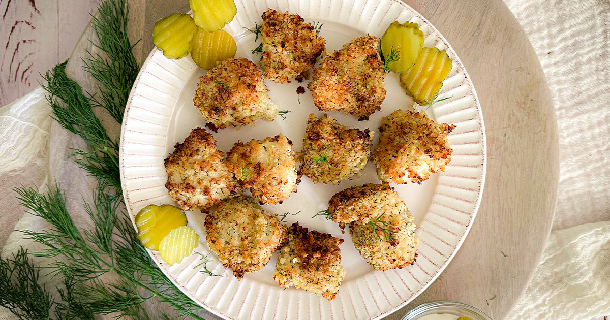 Air-Fryer Dill Pickle Chicken Nuggets Recipe | Hungry Girl