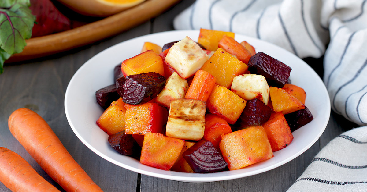 Sheet-Pan Root Vegetables & Winter Squash Recipe | Hungry Gir
