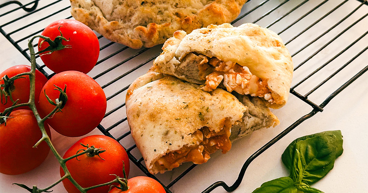 Easy Cheesy Turkey Meatball Calzones Recipe | Hungry Girl