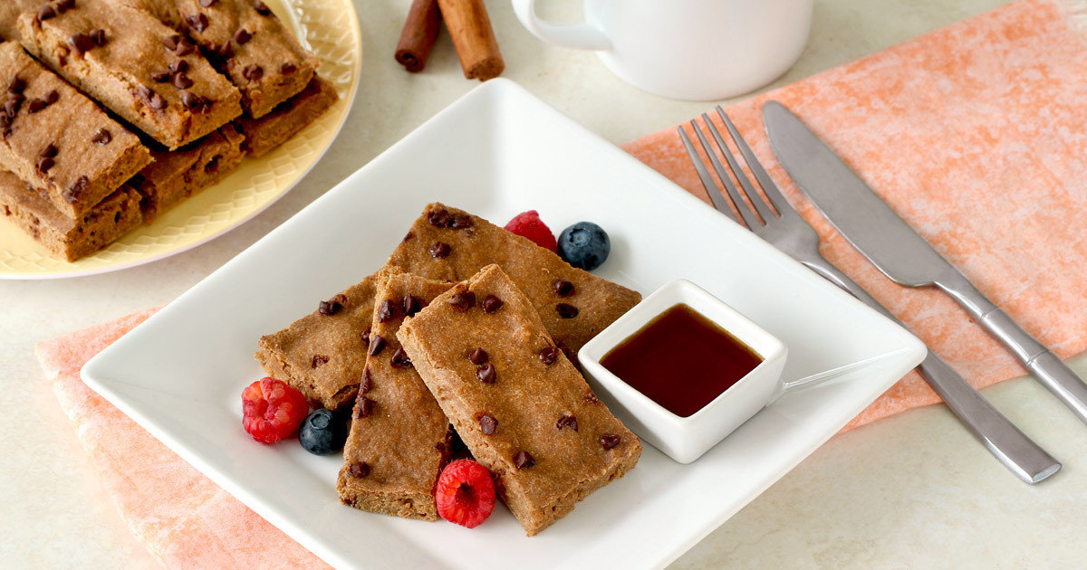 Healthy Make Ahead Breakfast Chocolate Chip Pancake Sticks Hungry Girl