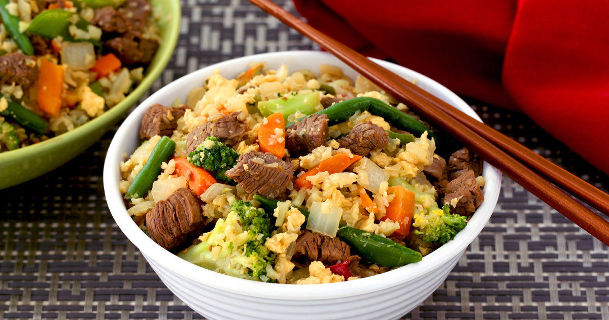 Healthy Beefed-Up Cauliflower Fried Rice + 3 More Cauliflower Rice ...