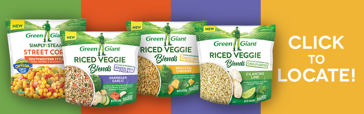 New from Green Giant: Riced Cauliflower Side Dishes, Legume & Veggie ...