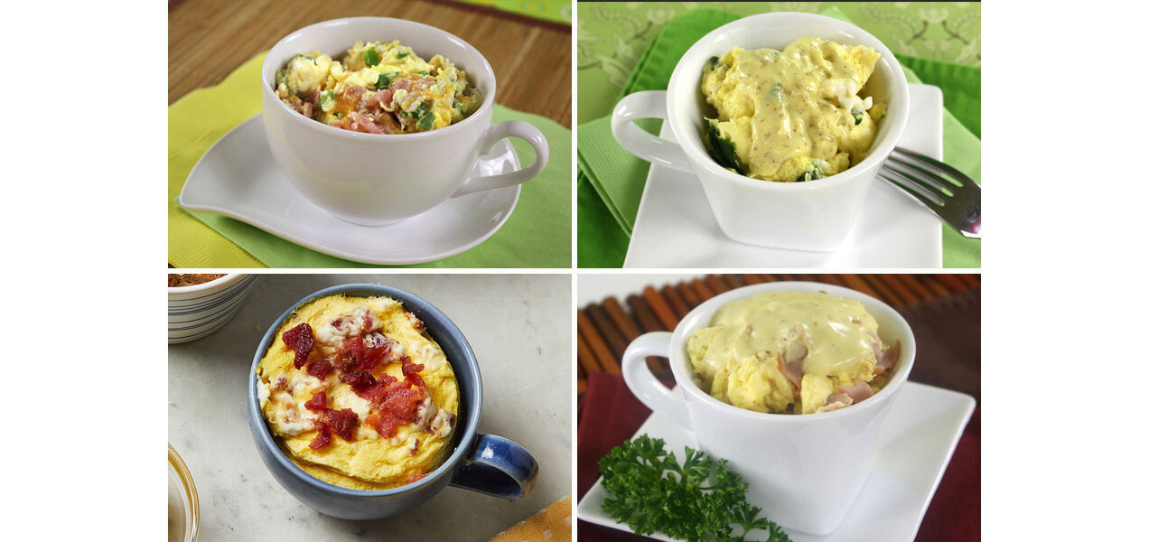 Healthy Egg Mug Recipes, How to Make Scrambled Eggs in the Microwave ...