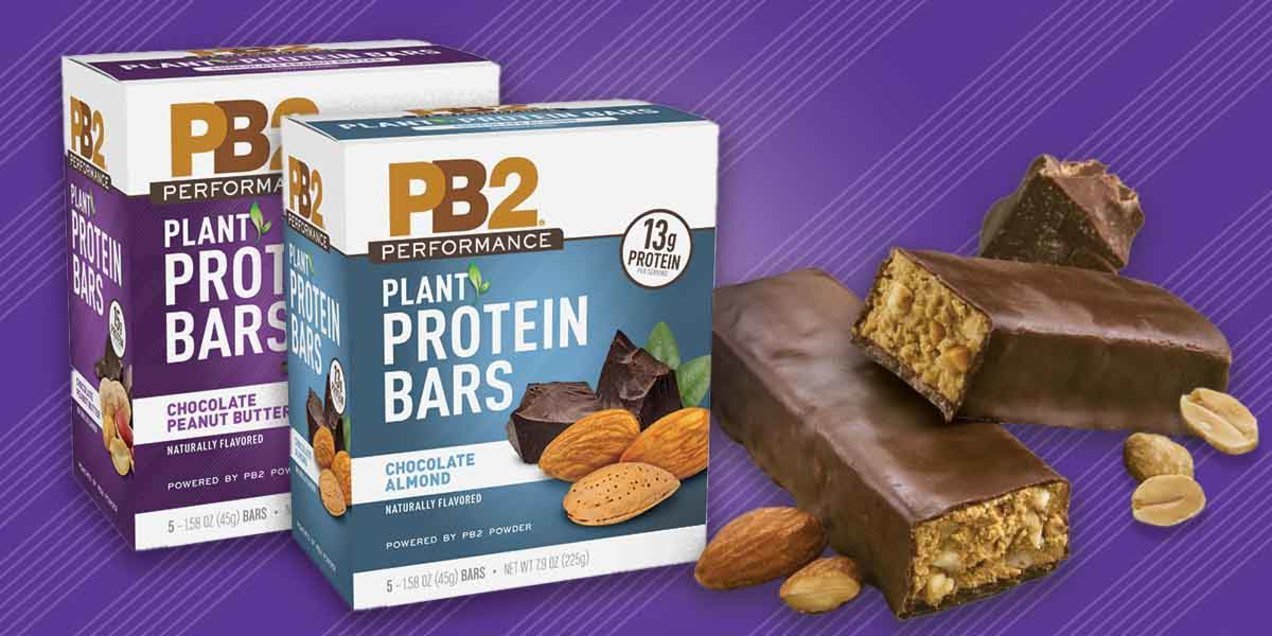 PB2 Plant-Based Protein Bars with Real Peanuts & Almonds | Hungry Girl