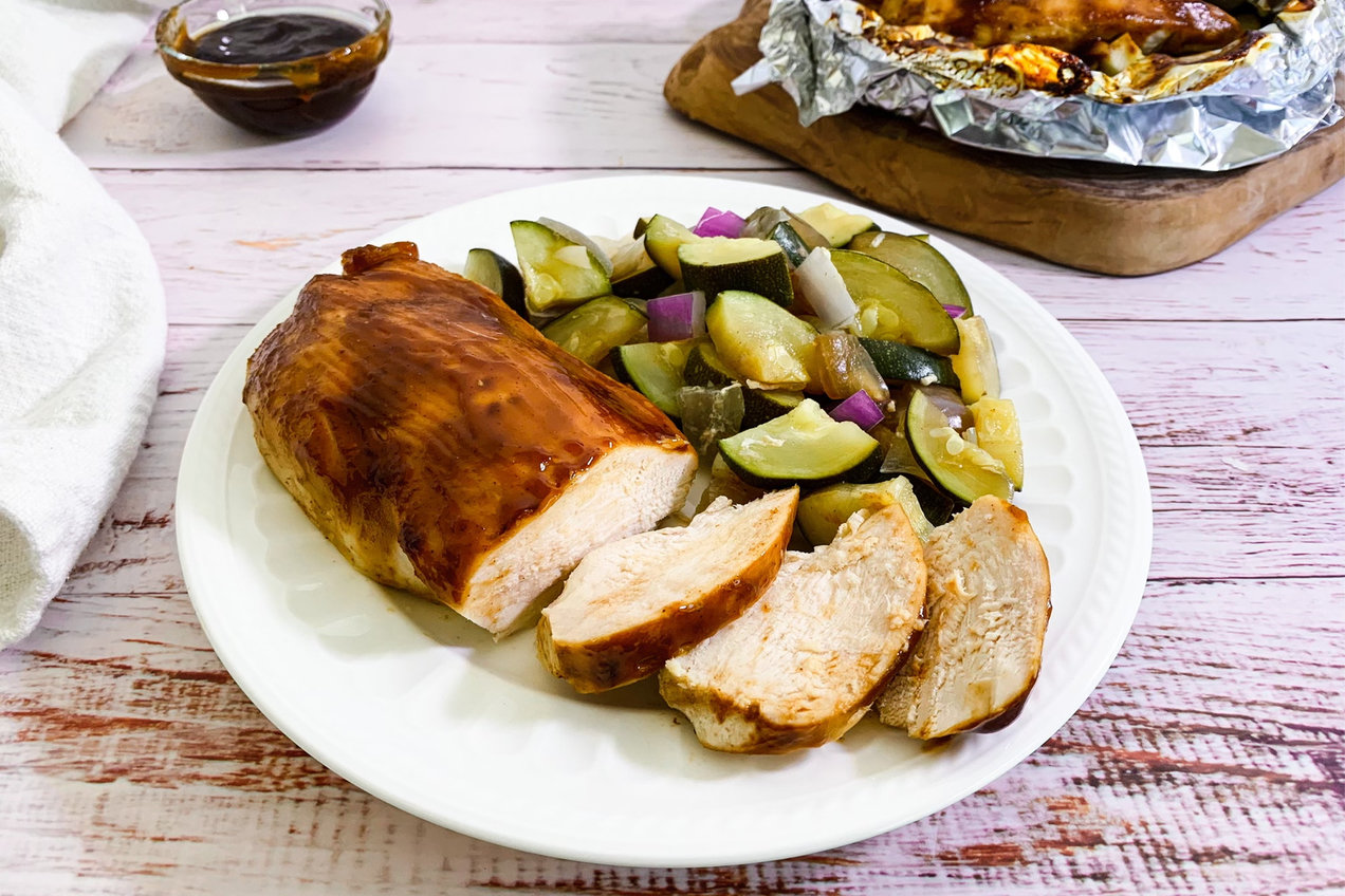 BBQ Chicken Foil Pack | Hungry Girl