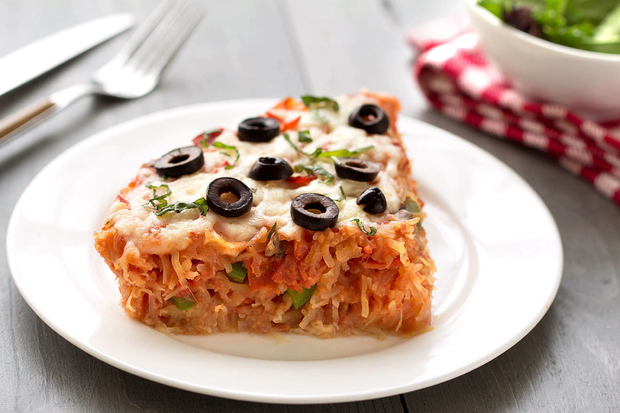 Healthy Recipes with Huge Portions: Spaghetti Squash Pizza Pie ...