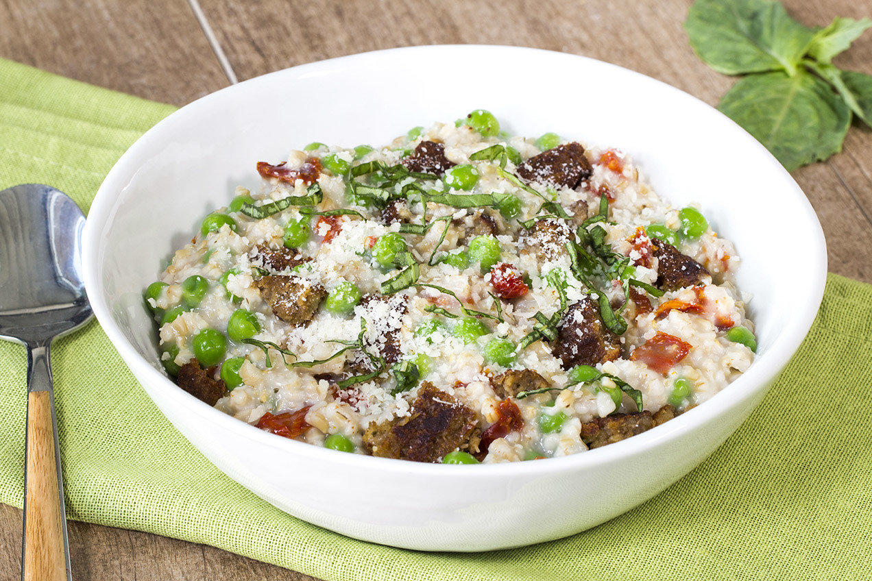 Healthy Savory Oatmeal Recipes: Risotto Inspired, Egg Topped | Hungry Girl