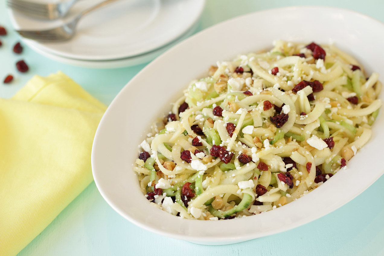 Healthy Spiralized-Veggie Recipes: Fruit & Cucumber Salad, Lasagna Z ...