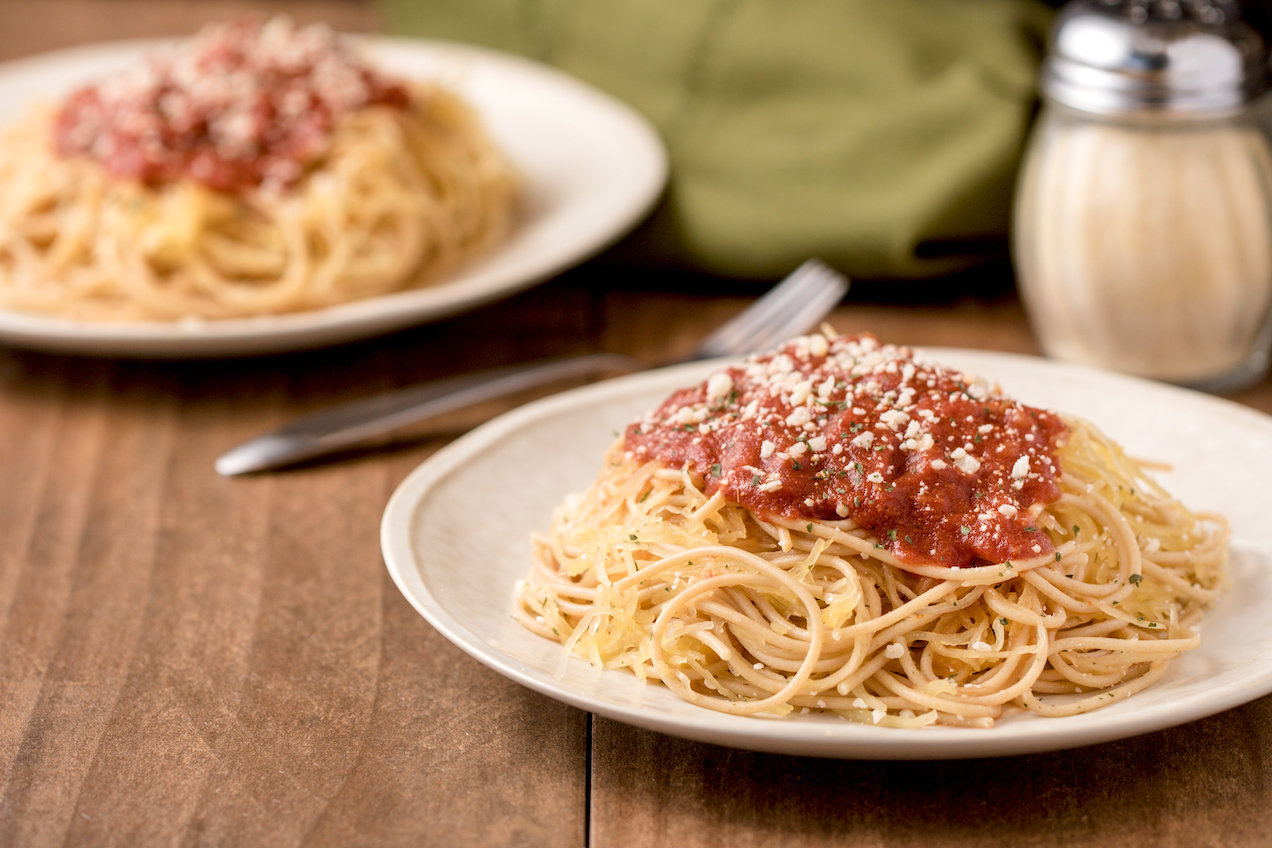 Super-Sized Spaghetti with Spaghetti Squash | Hungry Girl