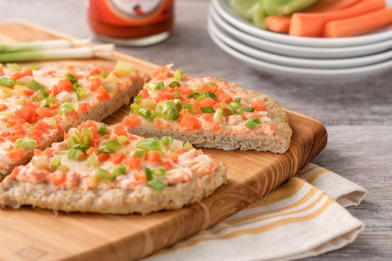 Buffalo Chicken Meatza Pizza + More Low-Carb Pizza Recipes | Hungry Girl
