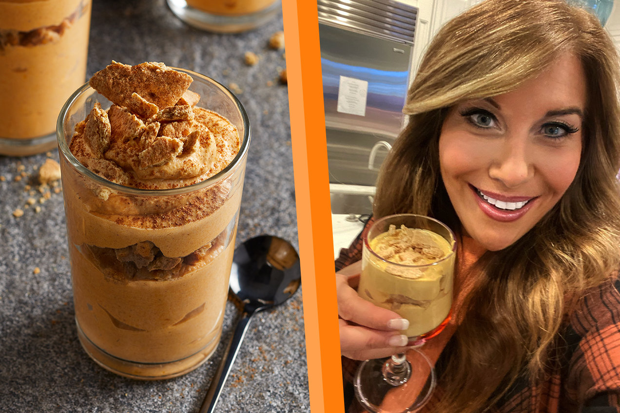 Healthy No-Cook Pumpkin Cream Parfaits Recipe | Hungry Girl