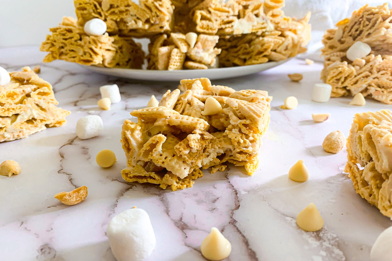 Sweet Salty Marshmallow Cereal Bars Recipe Hungry Girl Sweet Salty Marshmallow Cereal Bars Recipe Hungry Girl