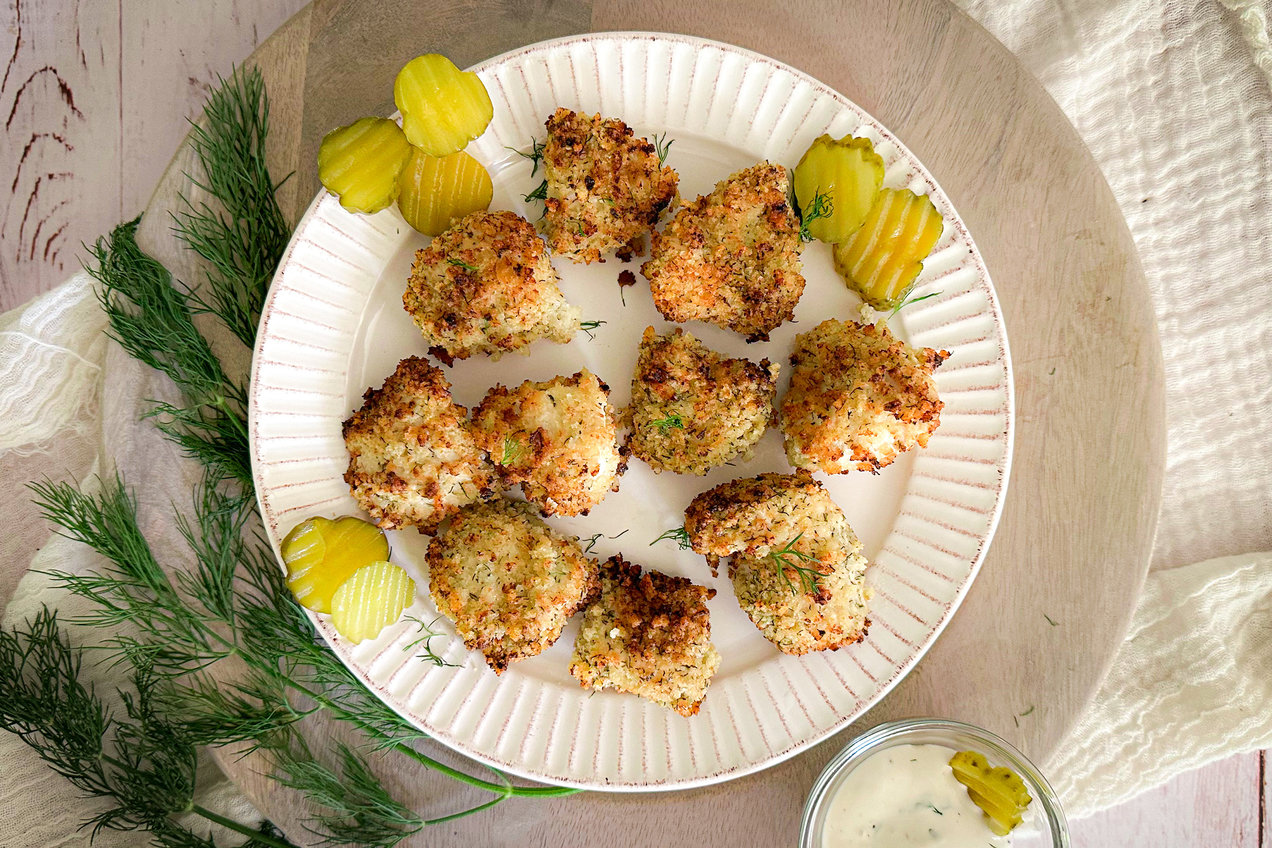 Air-Fryer Dill Pickle Chicken Nuggets Recipe | Hungry Girl